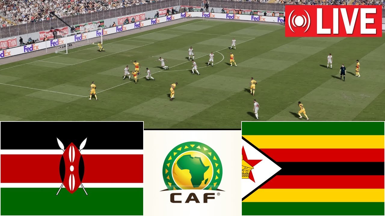 🔴 LIVE : Kenya vs Zimbabwe | African Cup of Nations | Full Match ...