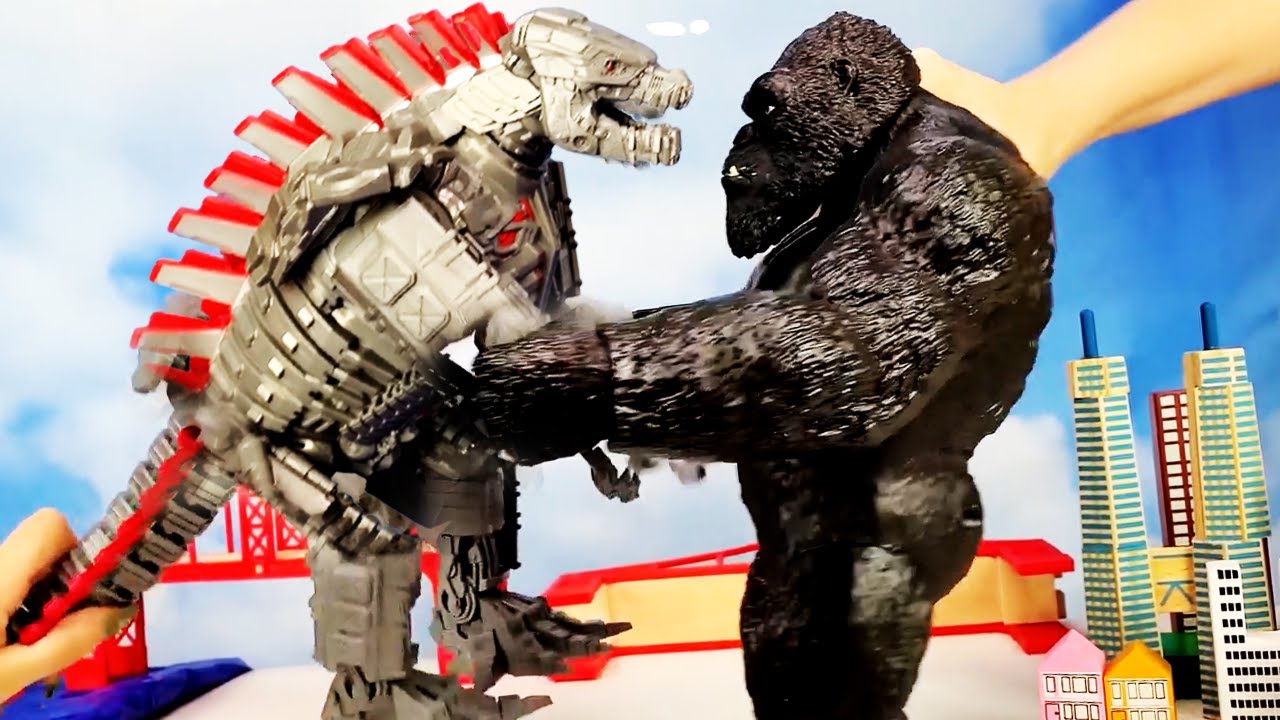 NEW Godzilla vs Kong & T-Rex Vs Indominus Rex Jurassic World BATTLE | 1 ...
