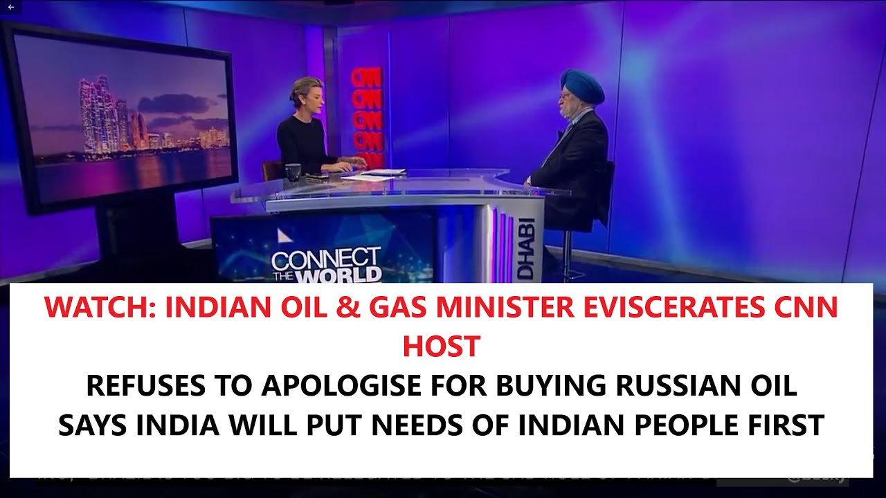 CNN Anchor Fails to Bully Indian Minister of Petroleum & Natural Gas ...