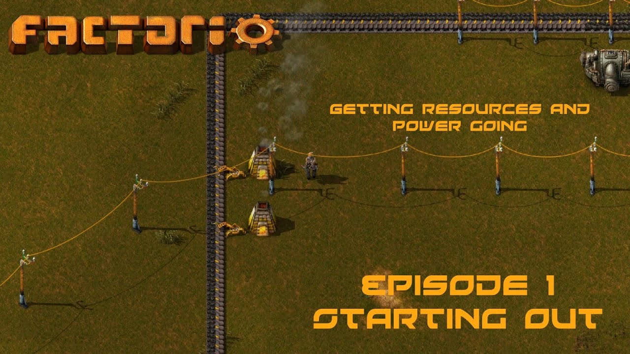 Factorio Episode 1- Starting Out - YouTube