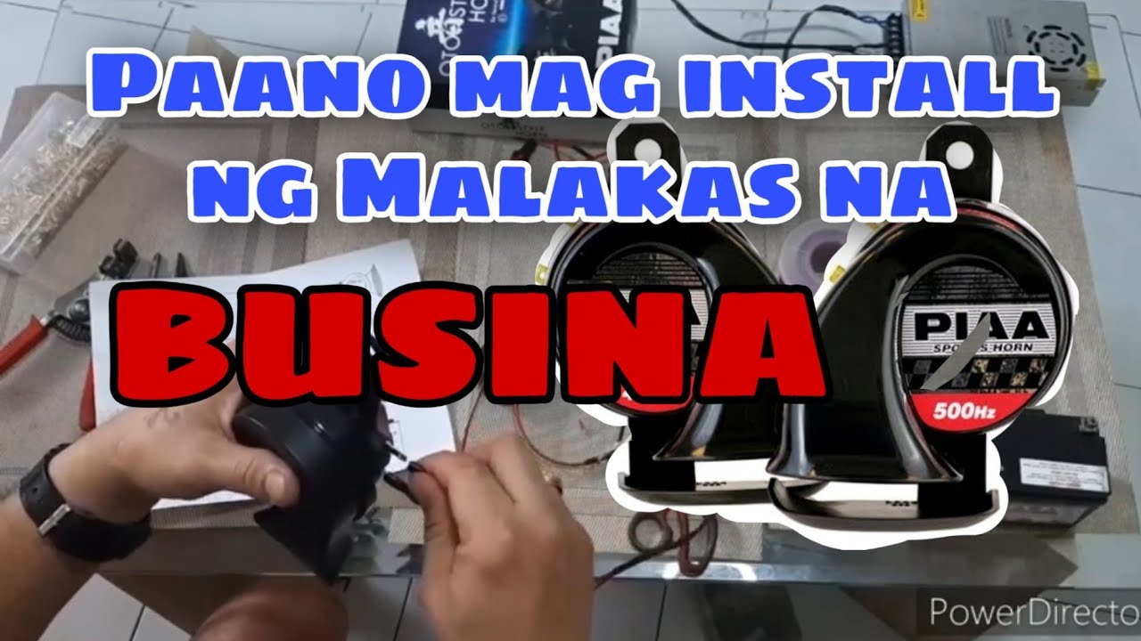 PAANO MAG INSTALL NG MALAKAS NA BUSINA - YouTube