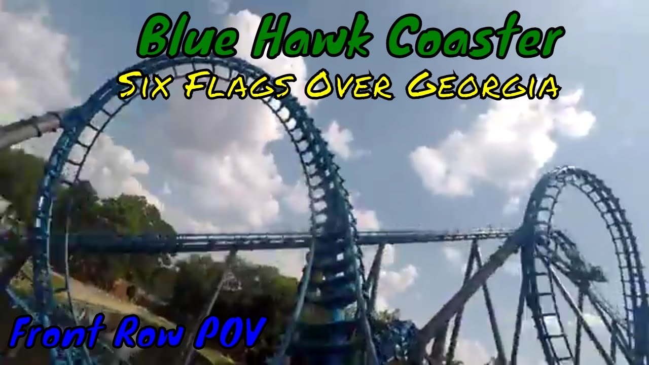 Blue Hawk Coaster POV at Six Flags Over Georgia - YouTube