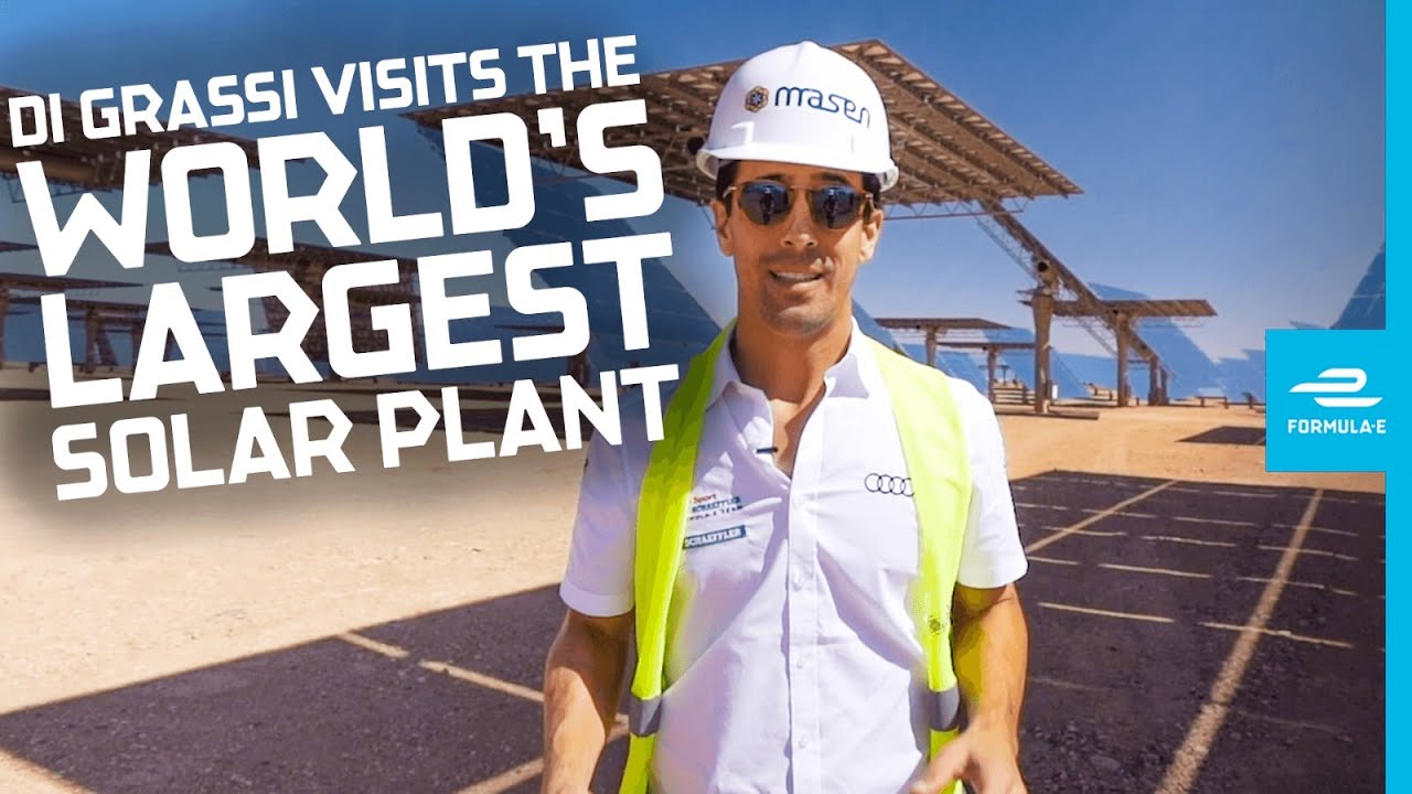 Lucas di Grassi Visits The World's Largest Solar Plant! ☀️ - YouTube