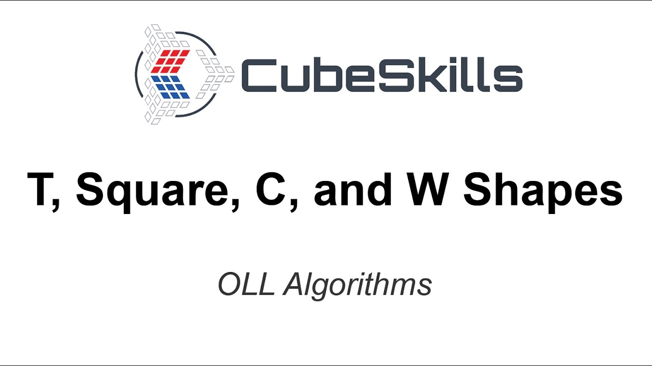 OLL Fingertricks - T, Square, C and W Shape Cases - YouTube