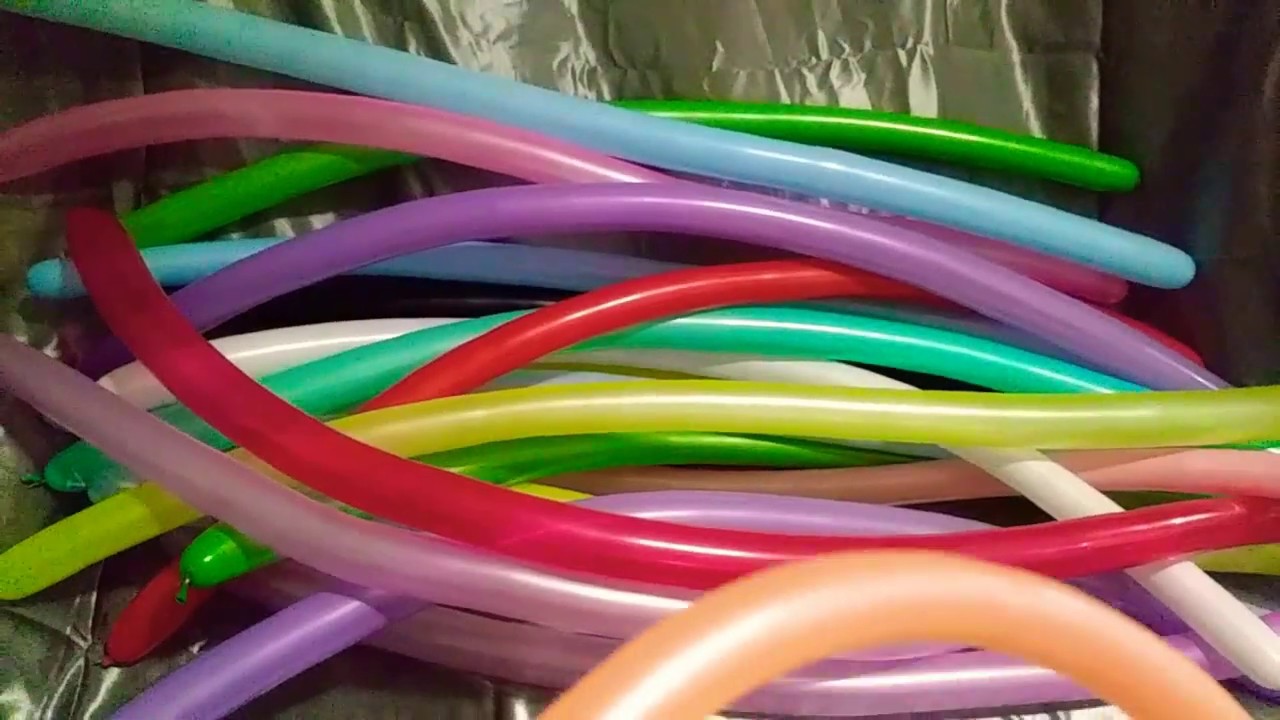 LOTS OF LONG BALLOONS POP PART 2!!! - YouTube