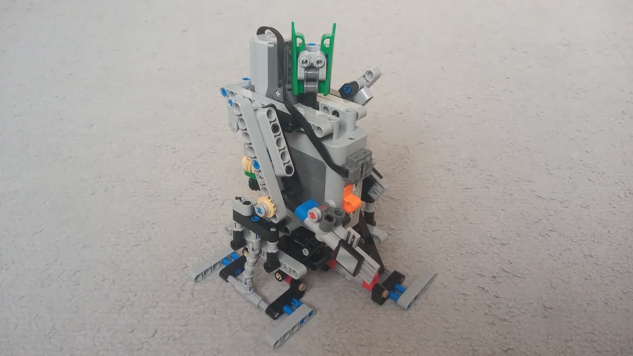 Lego Technic two leg walker robot MOC - YouTube