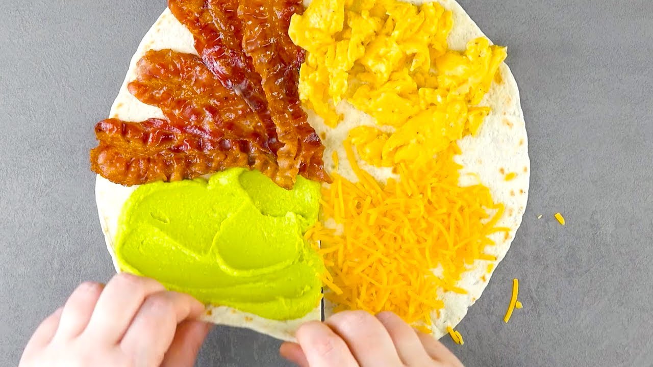 Cut A Slit Down The Middle & Fold It Up | 8 Easy Tortilla Wraps For ...