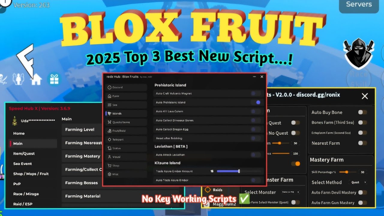 [Roblox] Blox Fruit 2025 Top 3 Best Script Available/ No Key & Showcase ...