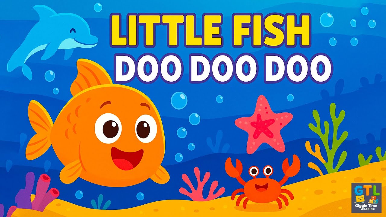 Little Fish Doo Doo Doo | Fun Underwater Song for Kids | Nursery Rhyme ...