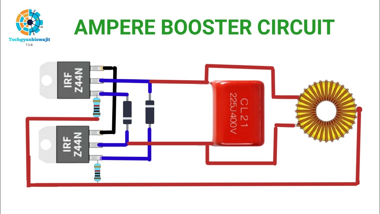How To Make Ampere Booster || Induction Heater || SVF10N65F MOSFET ...