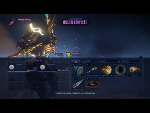 Warframe Núcleo Lendário (Legendary Core) - YouTube