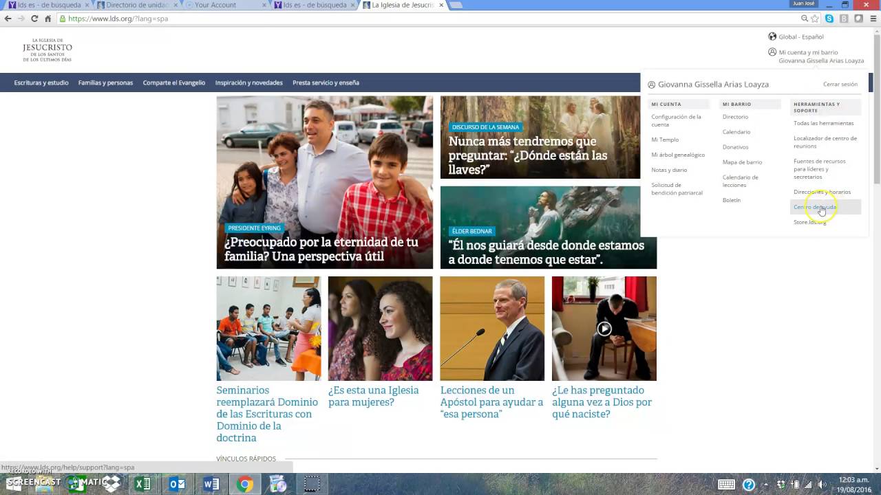 Tutorial "Como crear una cuenta LDS y usar herramientas" - YouTube