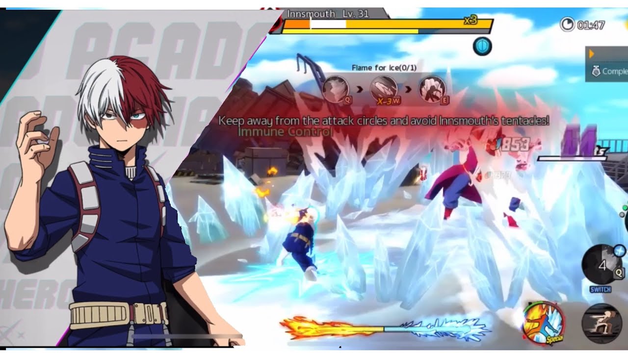 Todoroki Shouto Gameplay My Hero Academia - YouTube