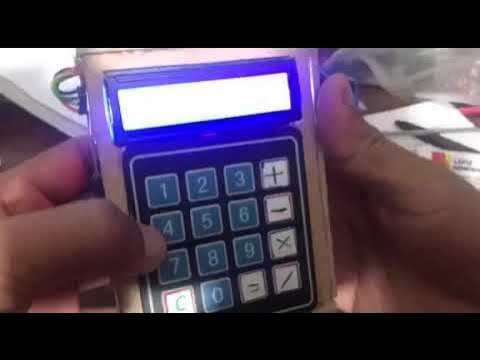 Calculadora con arduino, operaciones basicas (circuito en pcb) - YouTube