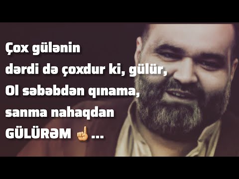 Axund Azər Sani - Gülürəm Yeni səslənmiş qəzəl (özüm öz halıma baxdıqca bayaqdan gülürəm) 2021