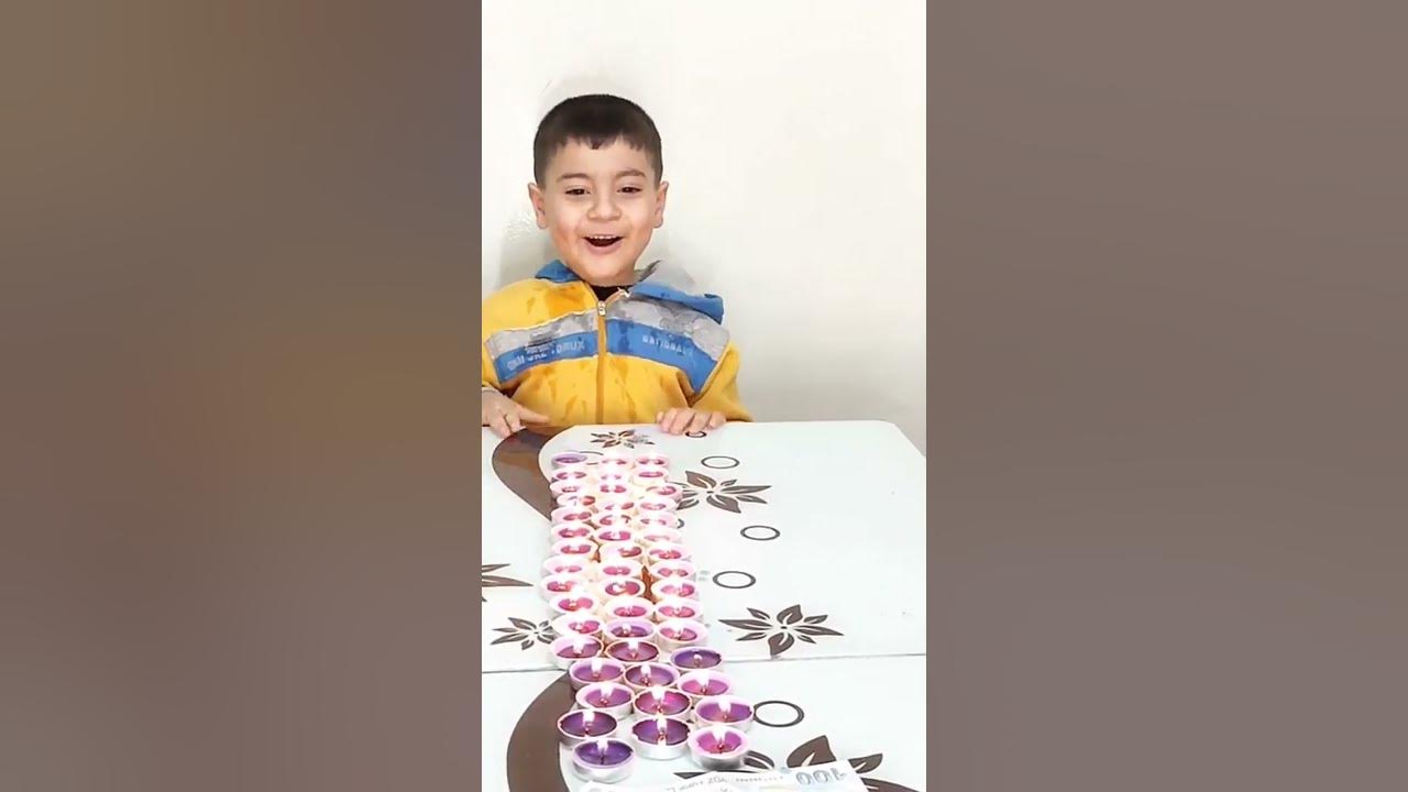 تحدي الشموع هدايا💵candle Blow Challenge Shorts Funny Challenge Youtube
