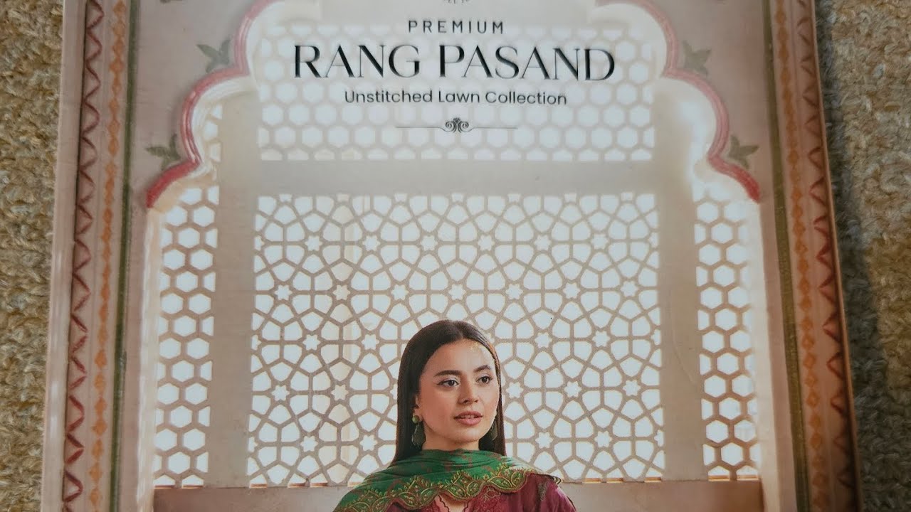 Rang pasand premium unstitched lawn collection - YouTube