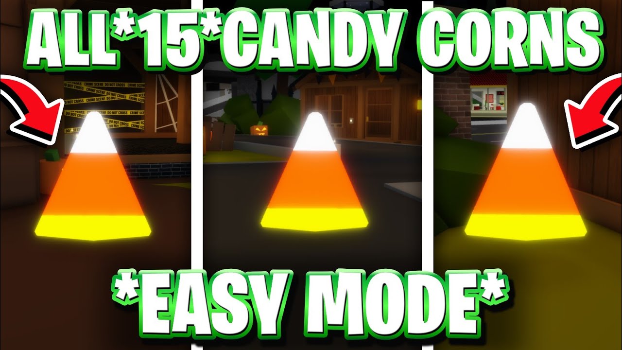 ALL 15 EASY MODE CANDY CORN LOCATIONS In BrookHaven! HALLOWEEN EVENT ...