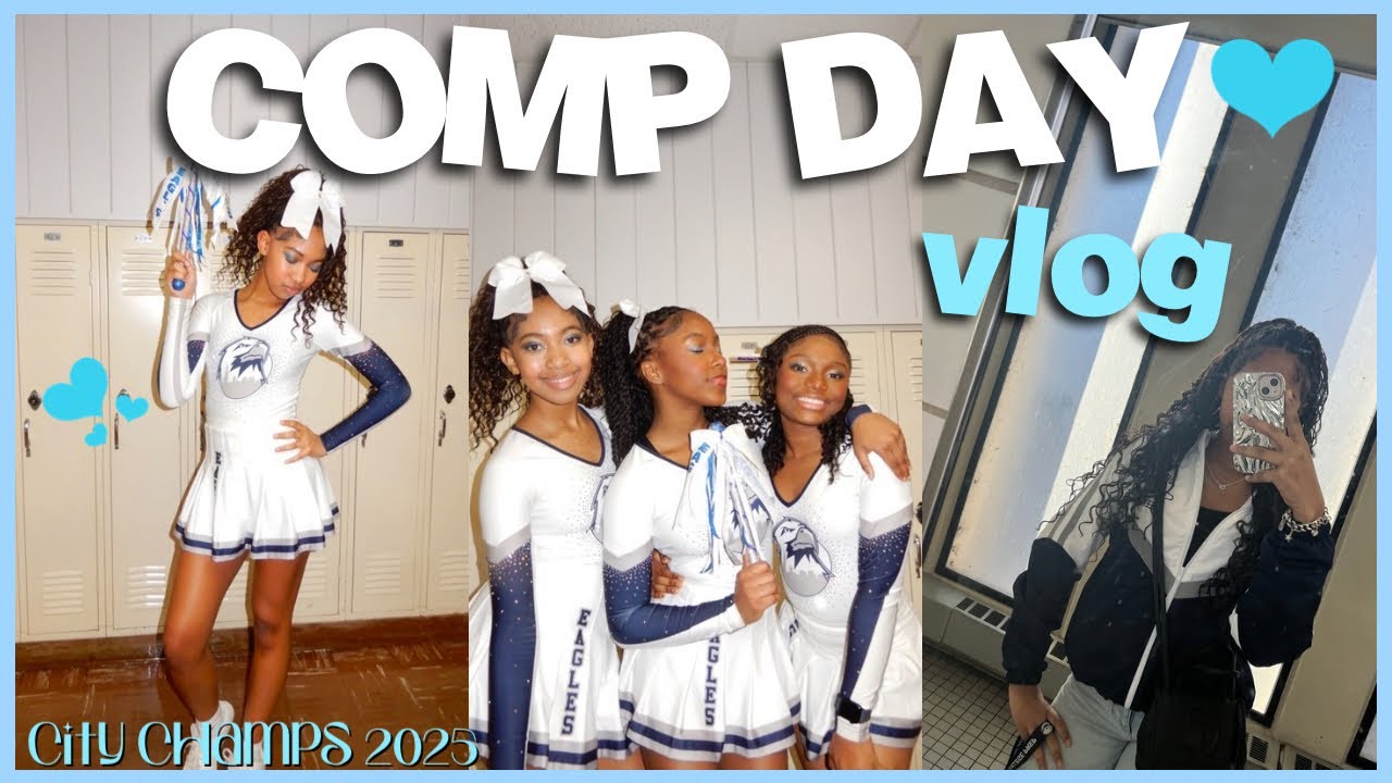 COMP DAY VLOG | MAKEUP | CHEER | FRIENDS - YouTube