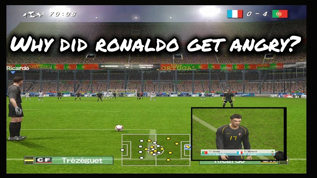 Why Ronaldo Got Angry 😡 Road To European Qualifiers Nostalgic Pes6 ...