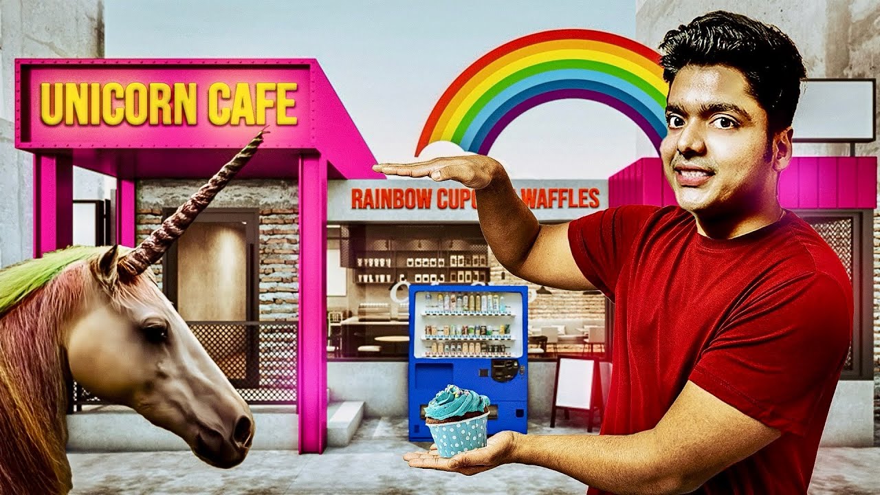 Worlds first unicorn cafe 🦄🌈😱 - YouTube