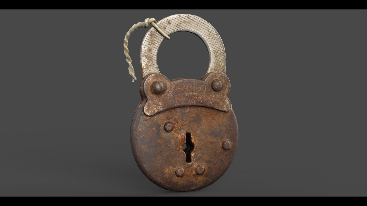 Old metal lock - YouTube