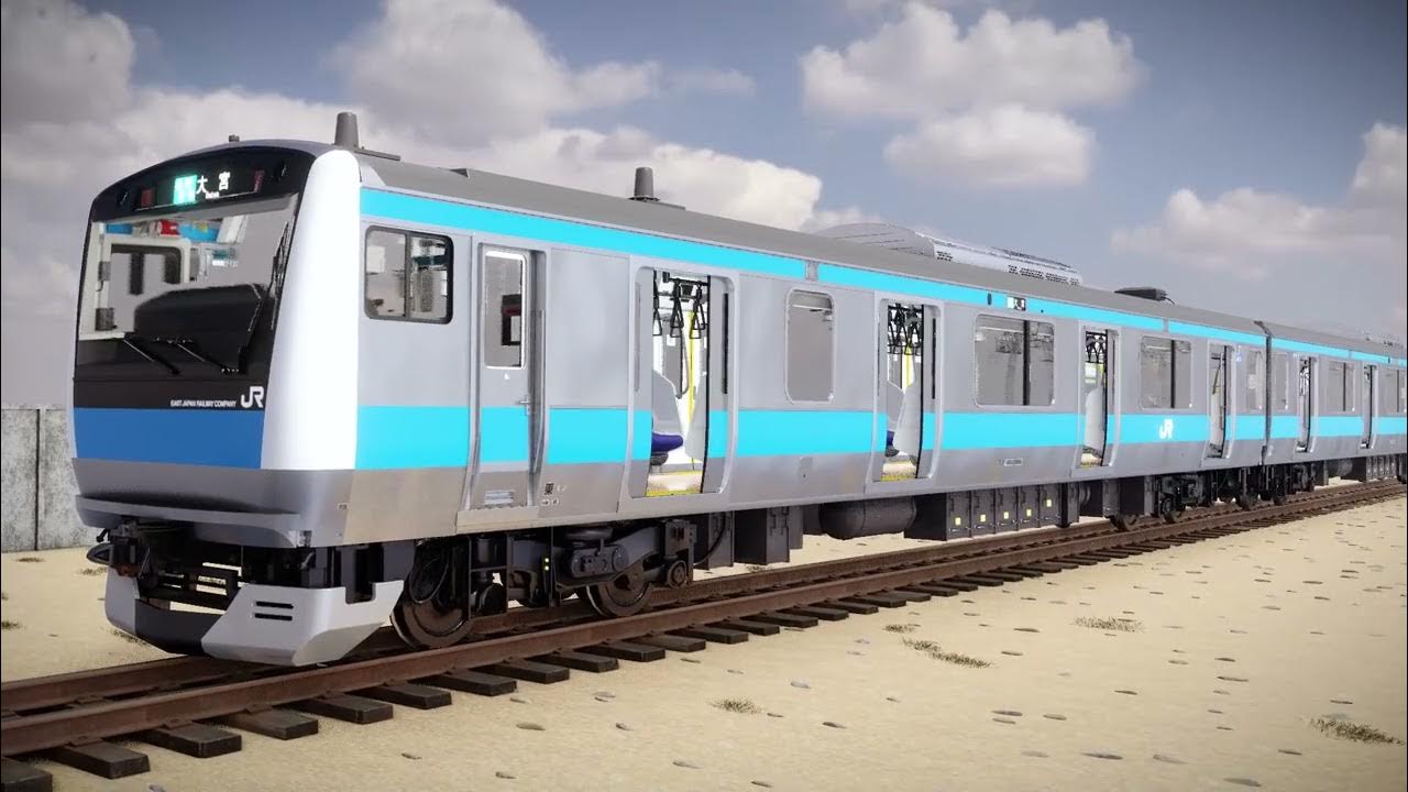 3D E233-1000 Model Door Operation - Keihin-Tohoku line - YouTube