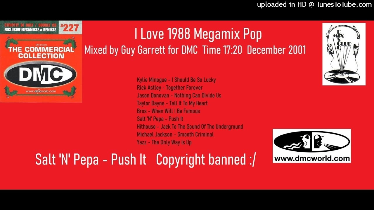 I Love 1988 Megamix Pop (DMC Mix by Guy Garrett Dec 2001) - YouTube