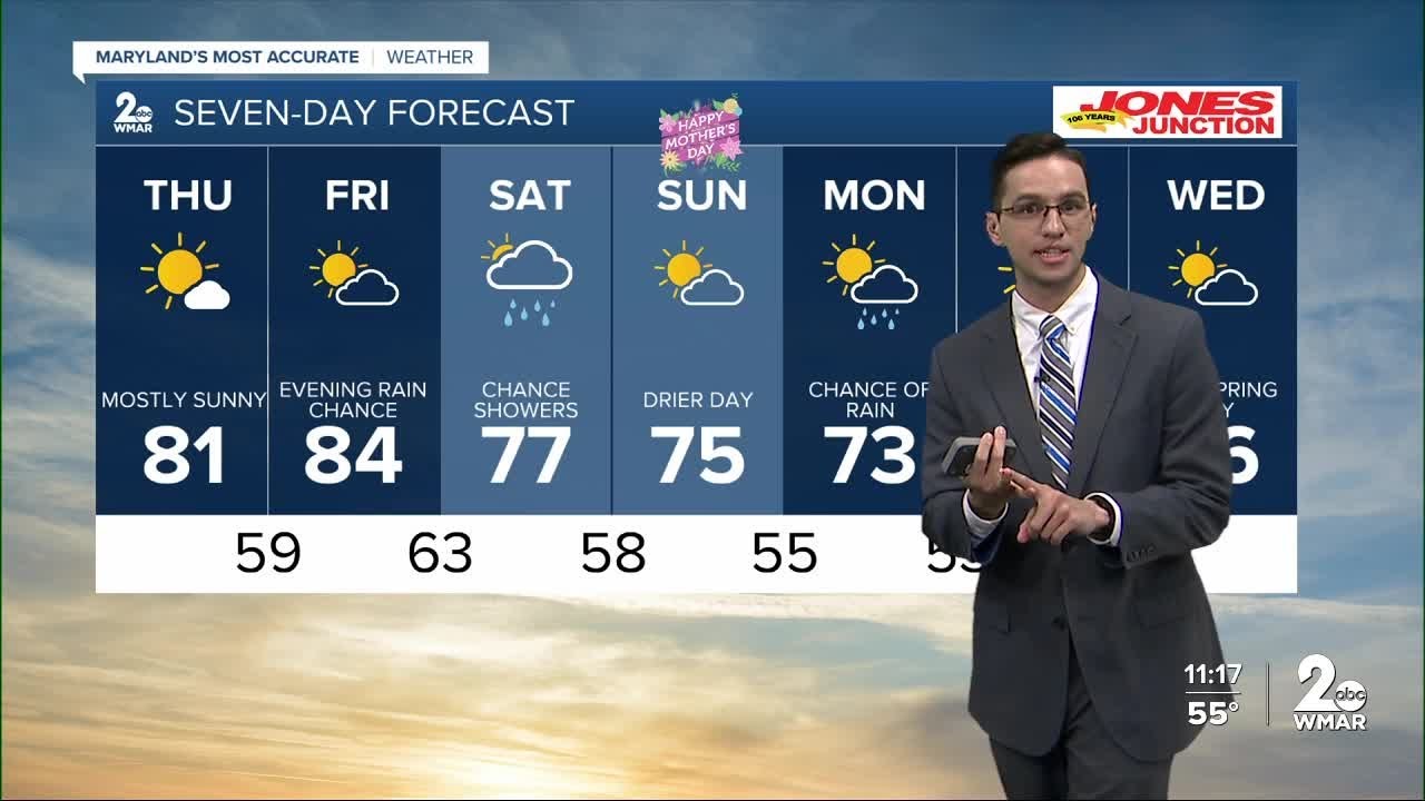 WMAR-2 News Chris Swaim Wednesday night weather - YouTube