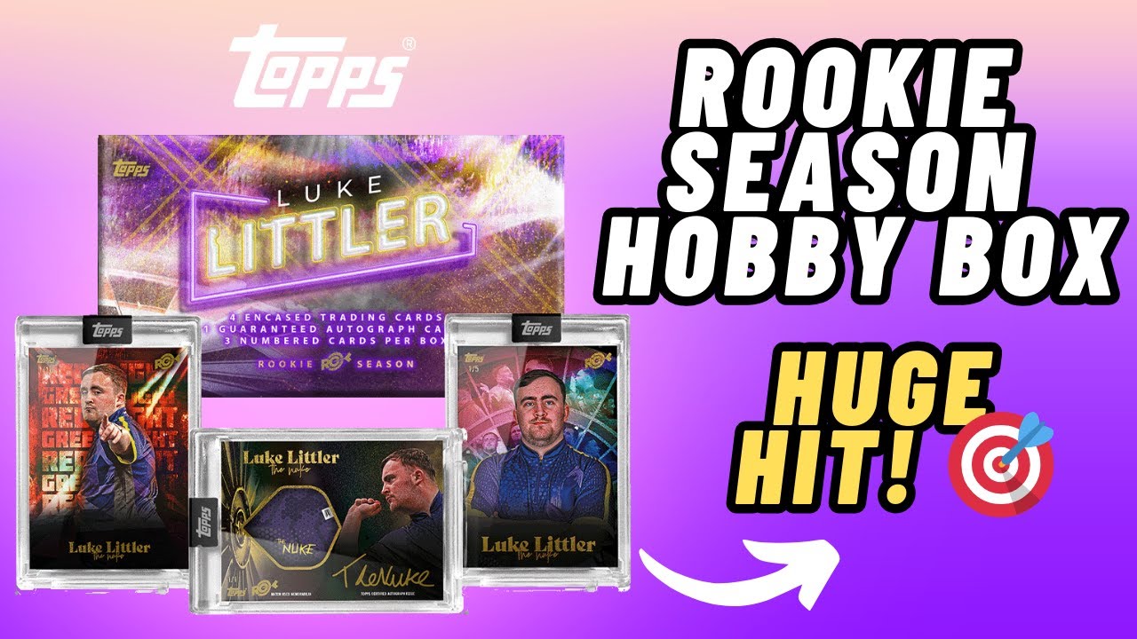 HUGE AUTO HIT!! | *NEW* Topps Luke Littler Rookie Season Hobby Box ...