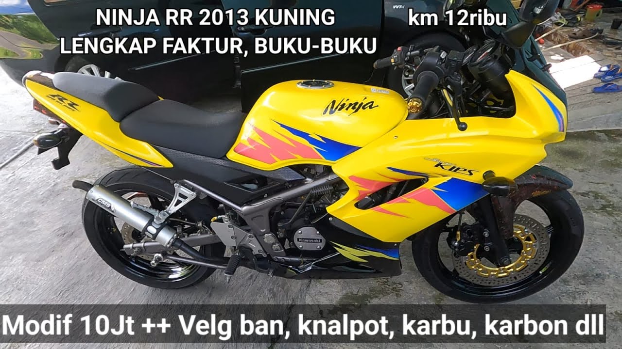 SOLD!!! NINJA RR 2013 ASLI KUNING Lengkap FAKTUR & BUKU-BUKU + MODIF ...