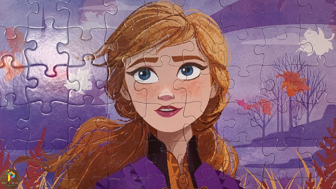 Disney Frozen Puzzle – Beautiful Anna - YouTube