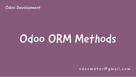 Odoo ORM Method - YouTube