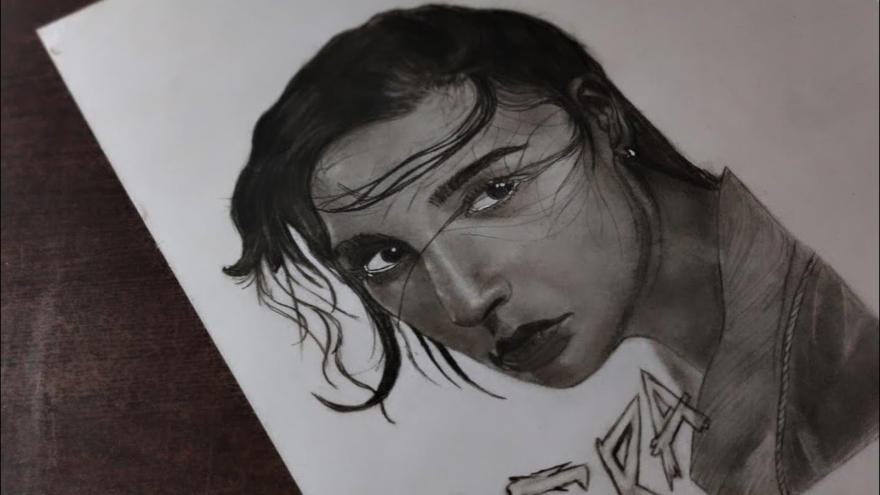 Alia Bhatt Sketch for beginners Step by step drawing tutorial // Jigra ...
