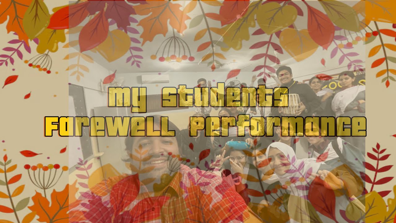 Ever Best Qawali on seniors by juniors on farewell Party | farewell ...