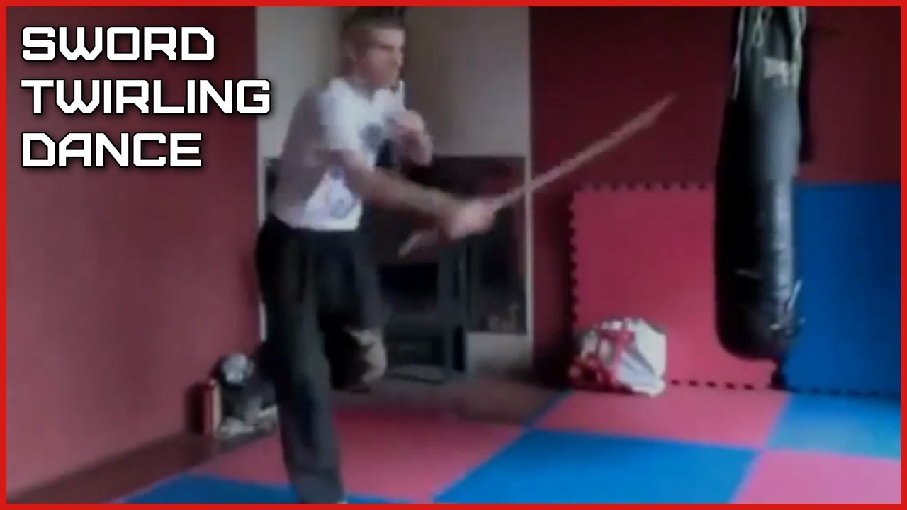 The Scarecrow Sword Twirling Dance - YouTube