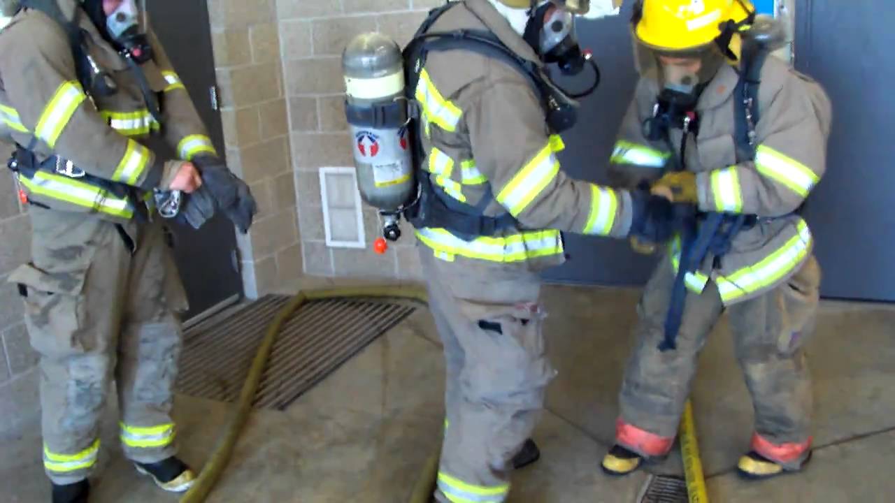 SCBA / Attack Line Training - Butler County Fire District # 3 - YouTube