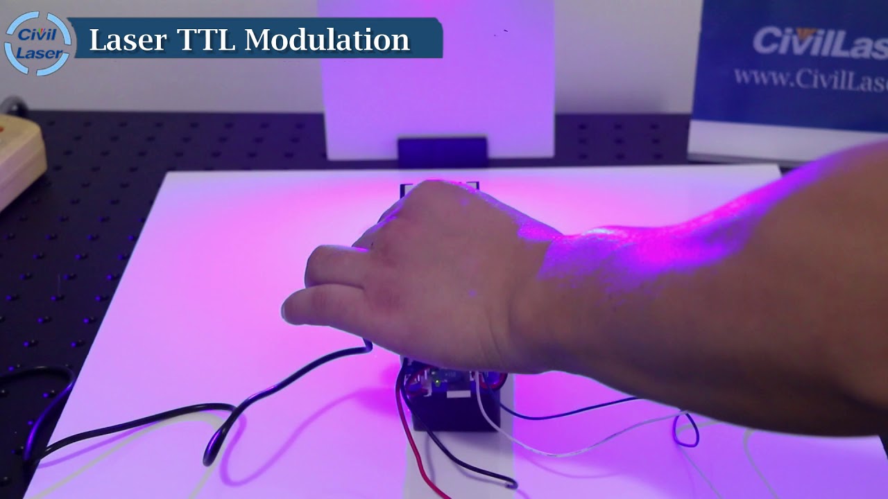 450nm 6W Laser Module With TTL Modulation - YouTube