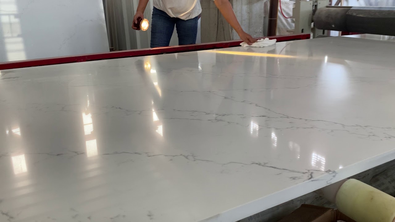 Quality Checking Quartz Slabs - YouTube