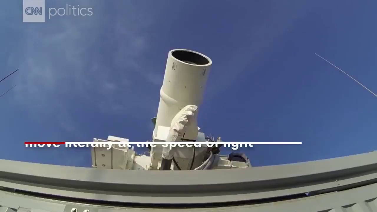 World's first Active US Navy's laser weapon in action - YouTube