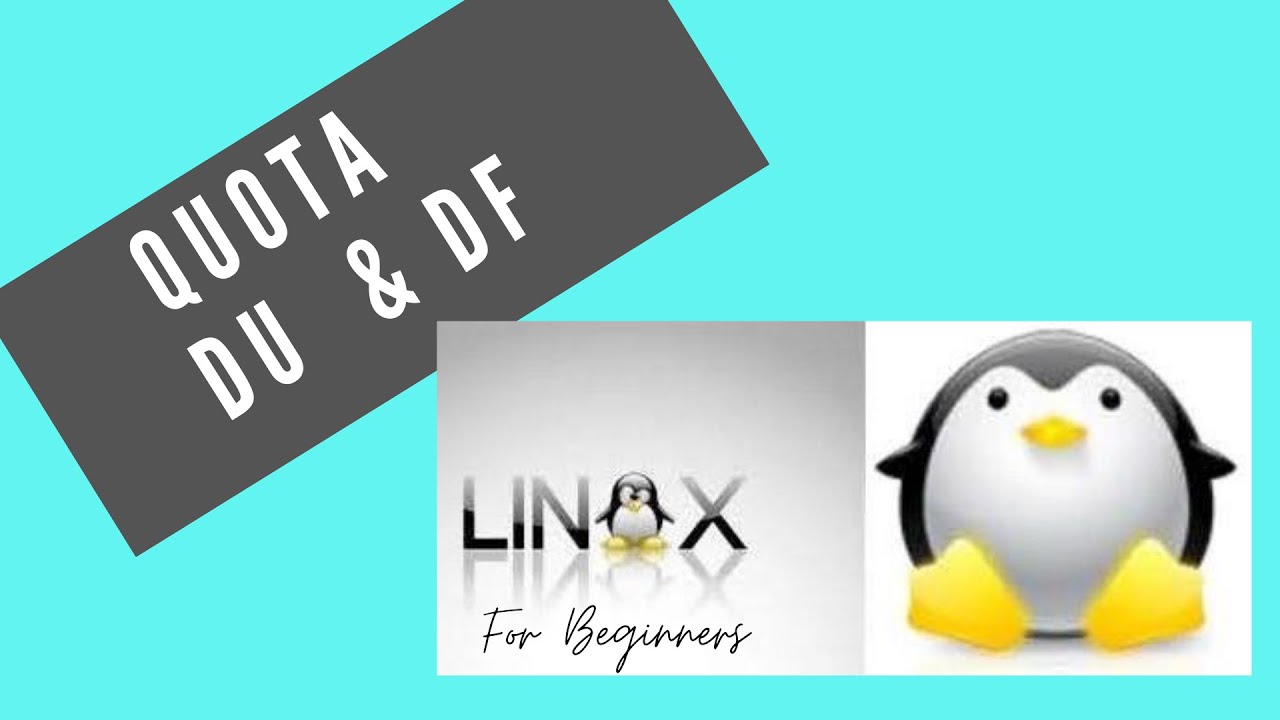 Linux - Quota, du & df - YouTube