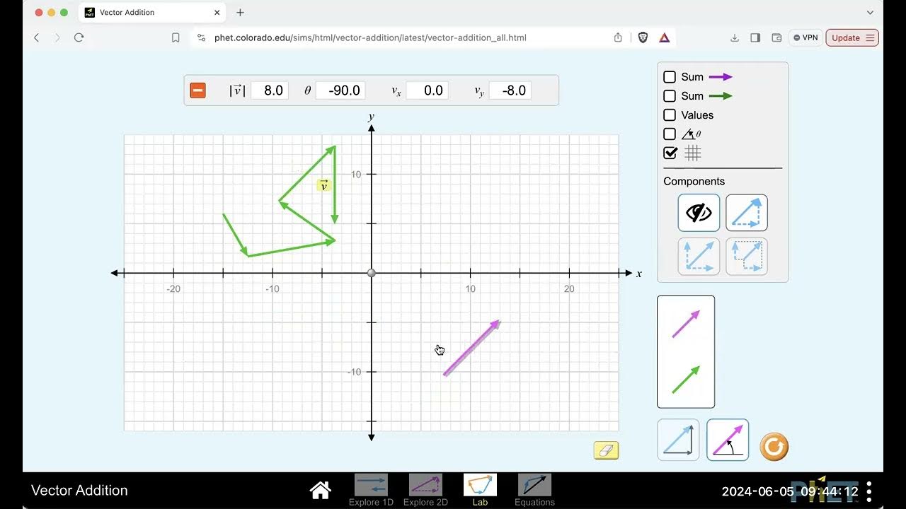 Graphical Vector Addition - YouTube