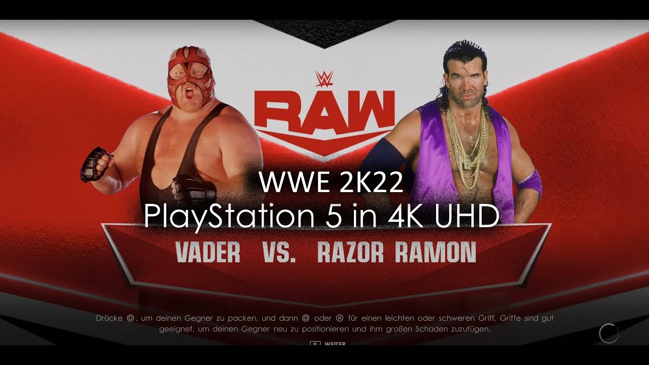 WWE 2K22 - Vader vs Razor Ramon w. Entrance - PS5Share 4K UHD - YouTube