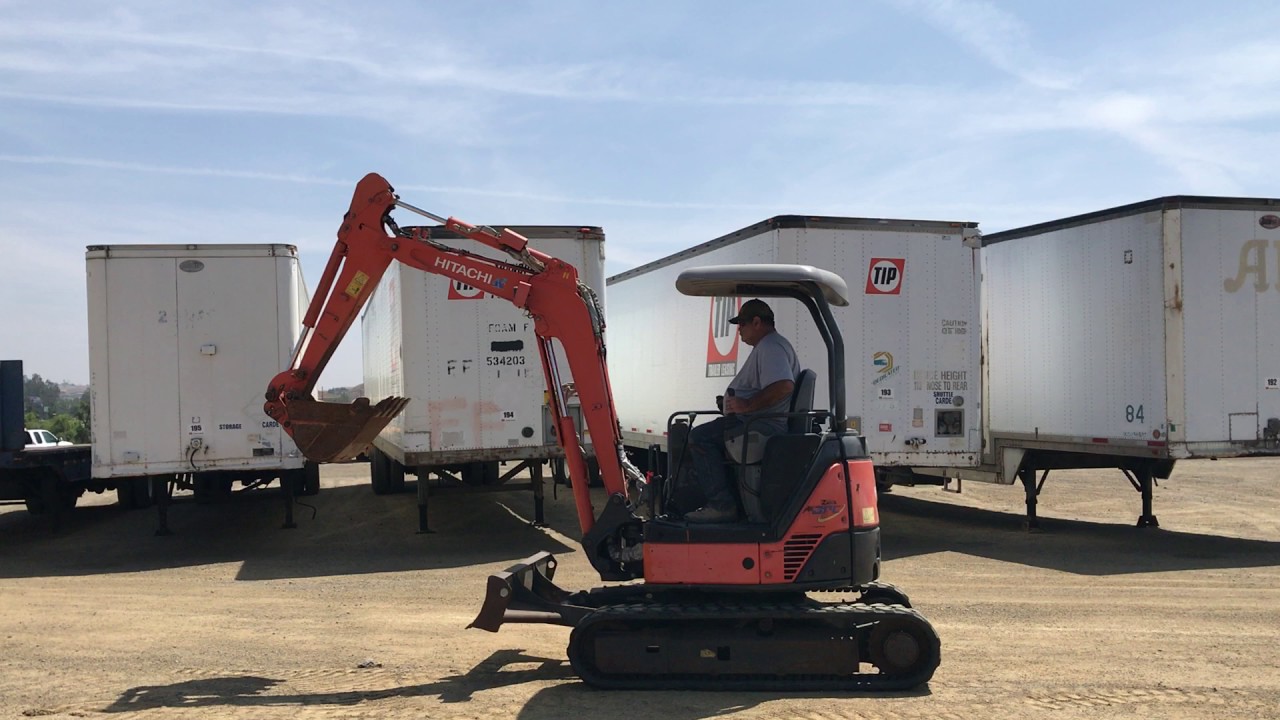 2003 Hitachi ZX30U-2 Mini Excavator, - YouTube