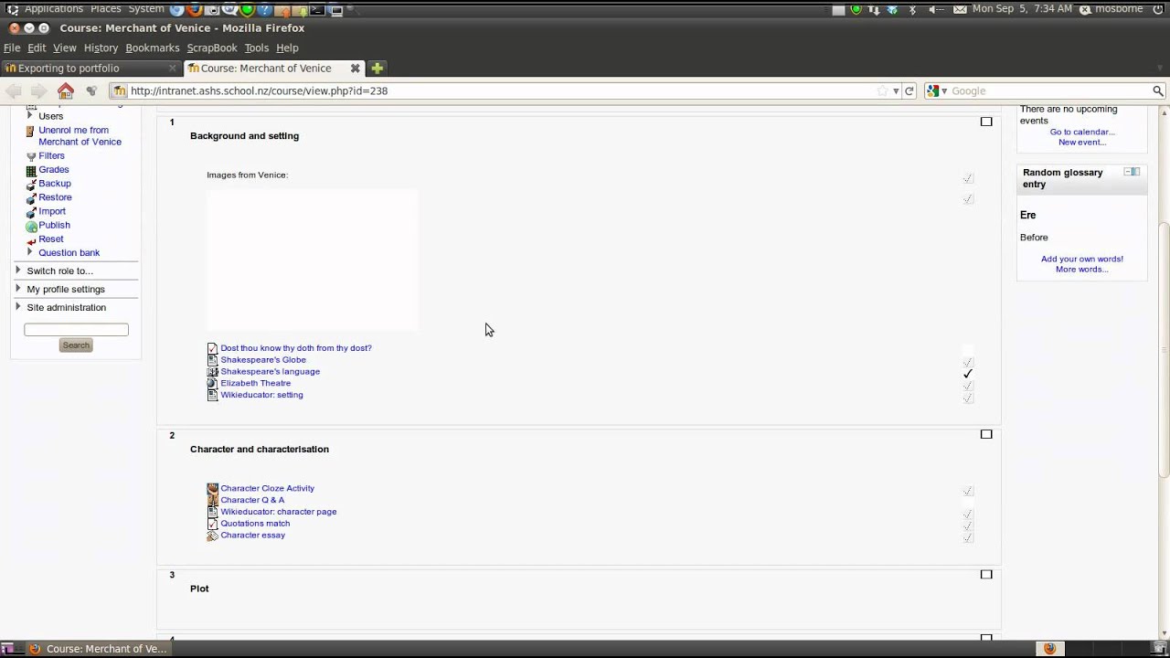 Moodle: Export to Portfolio - YouTube