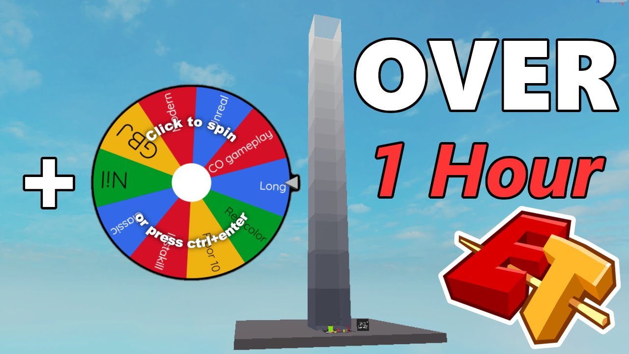 Building a EToH/JToH Tower OVER 1 Hour with a wheel. - YouTube