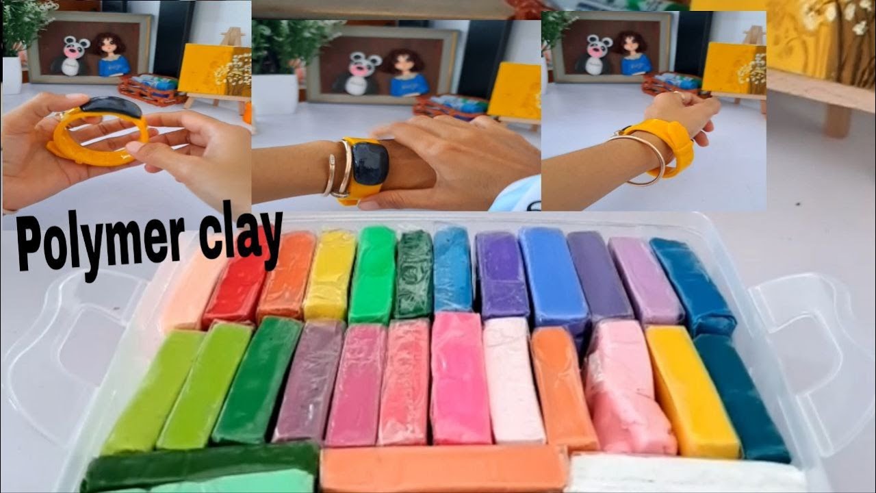 DIY: Make watch with polymer clay | cute watch clay #tutorial #craft # ...
