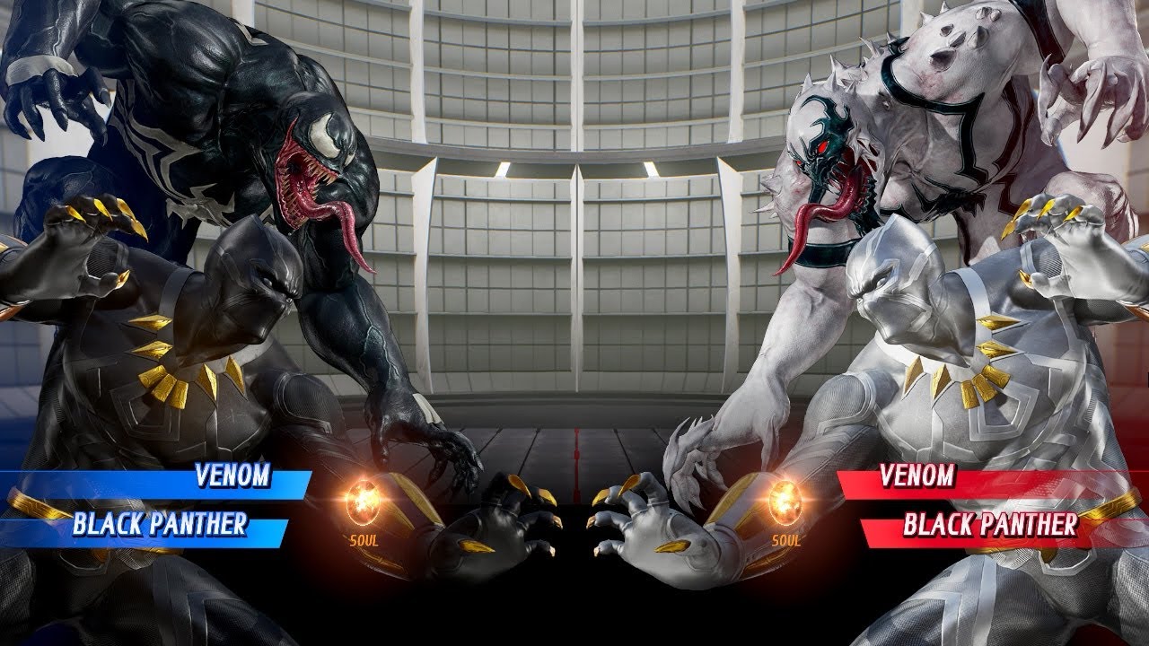 Venom & Black Panther VS White Venom & Black Panther - Marvel vs Capcom ...