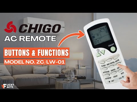 Chigo AC Remote Buttons & Functions (Model No: ZCLW-01) | Heat Pump Remote Guide