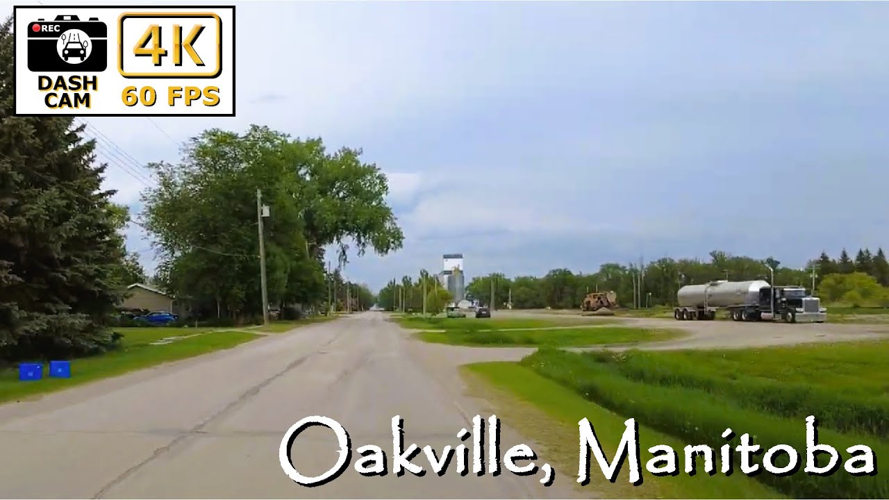 🚗 Exploring Oakville, Manitoba in 4K! | Scenic Drive Through Prairie ...